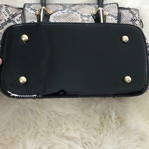 Bags | Metallic Snake Print Purse | Poshmark